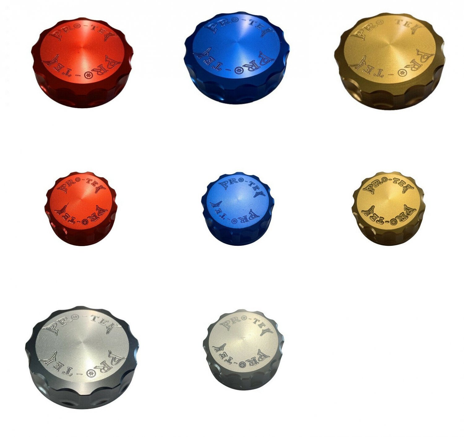 Pro-Tek Front & Rear Brake Fluid Reservoir Caps Made For Kawasaki Ninja ...