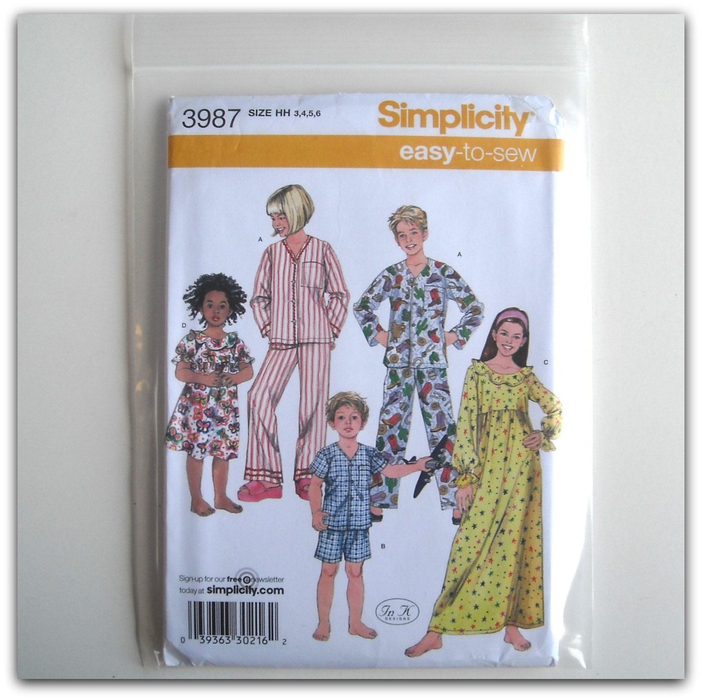 Simplicity Pattern 3987 Size 3 - 6 Out Of Print Childs Girls Boys ...
