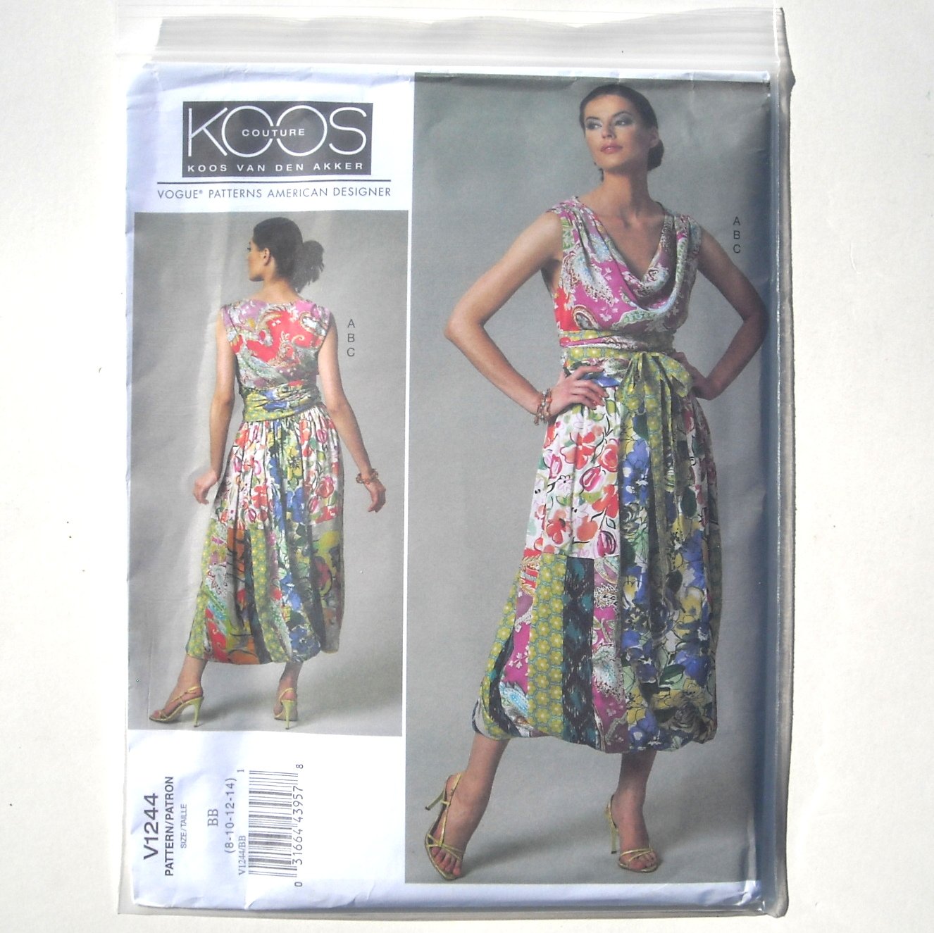 Vogue Designer Pattern V1244 Koos Couture Size 8 - 14 Top and ...