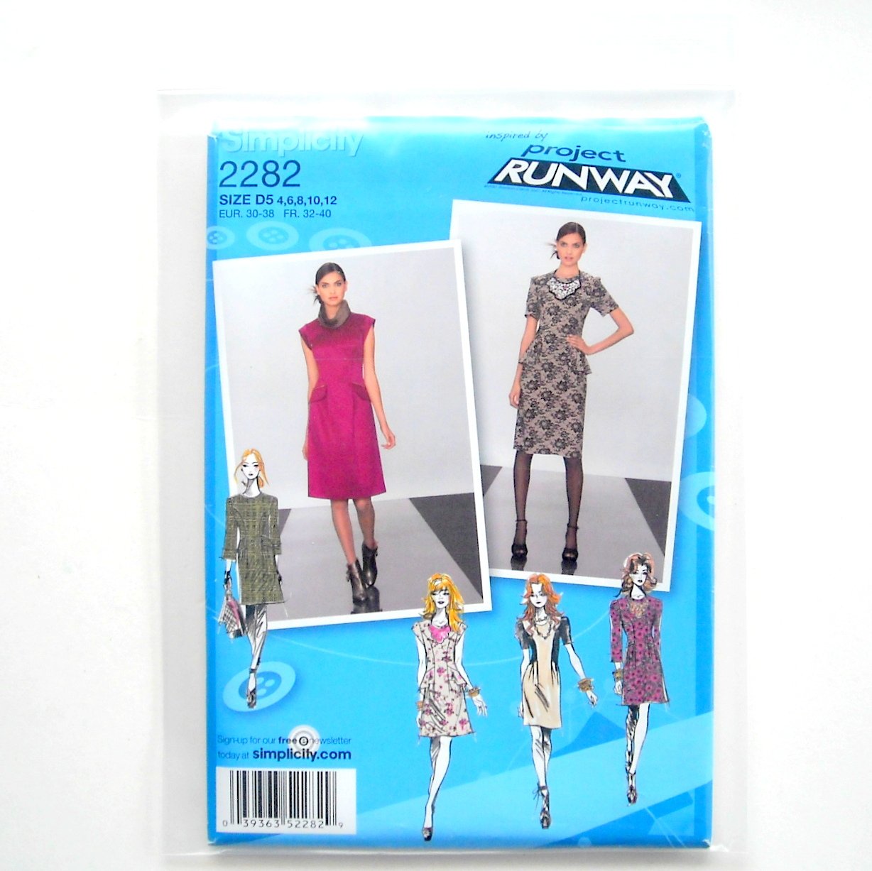 Misses Dress Sleeve Variations 4 - 12 Project Runway Simplicity Sewing ...
