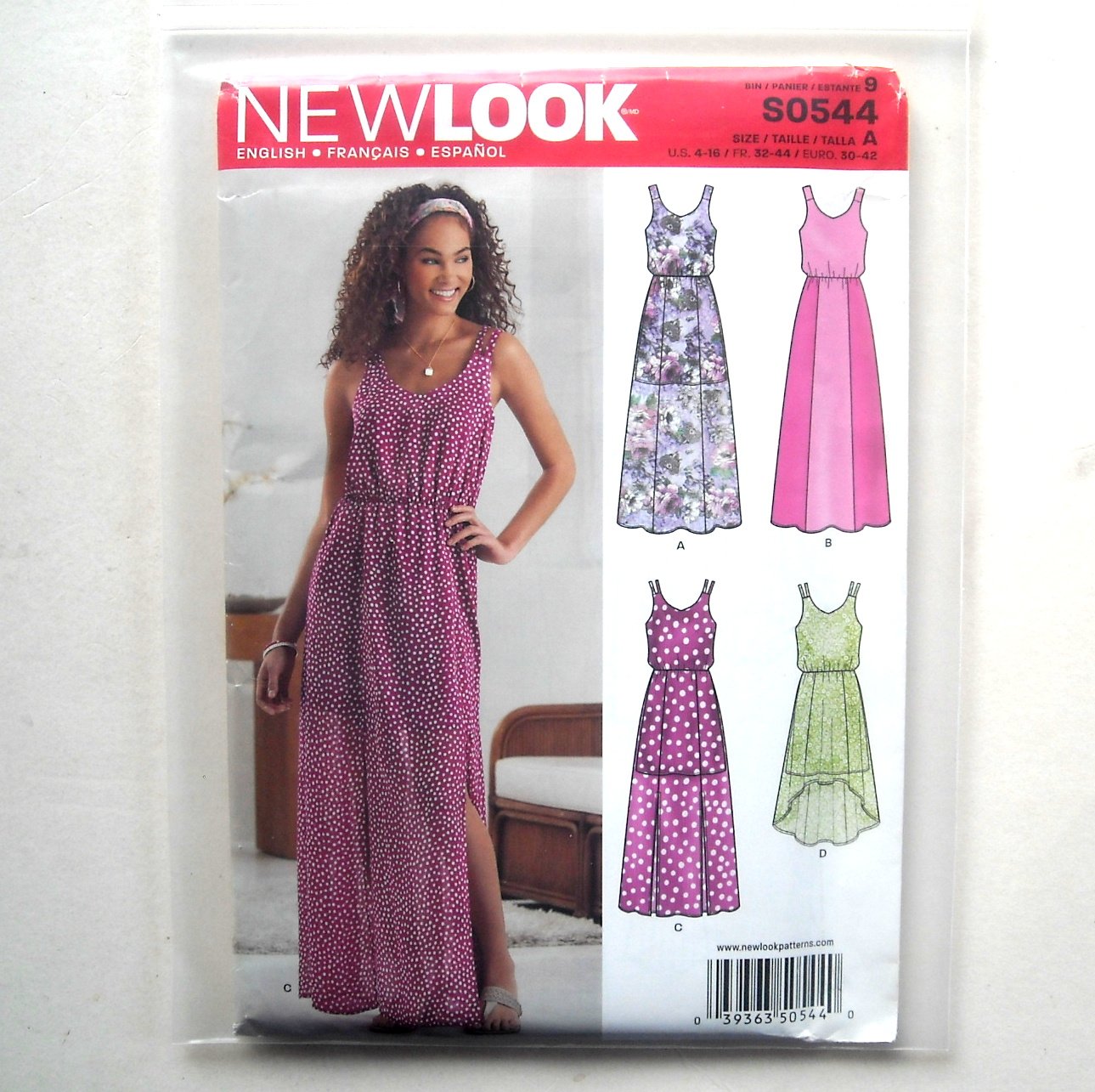 Misses Dresses Simplicity New Look Sewing Pattern S0544