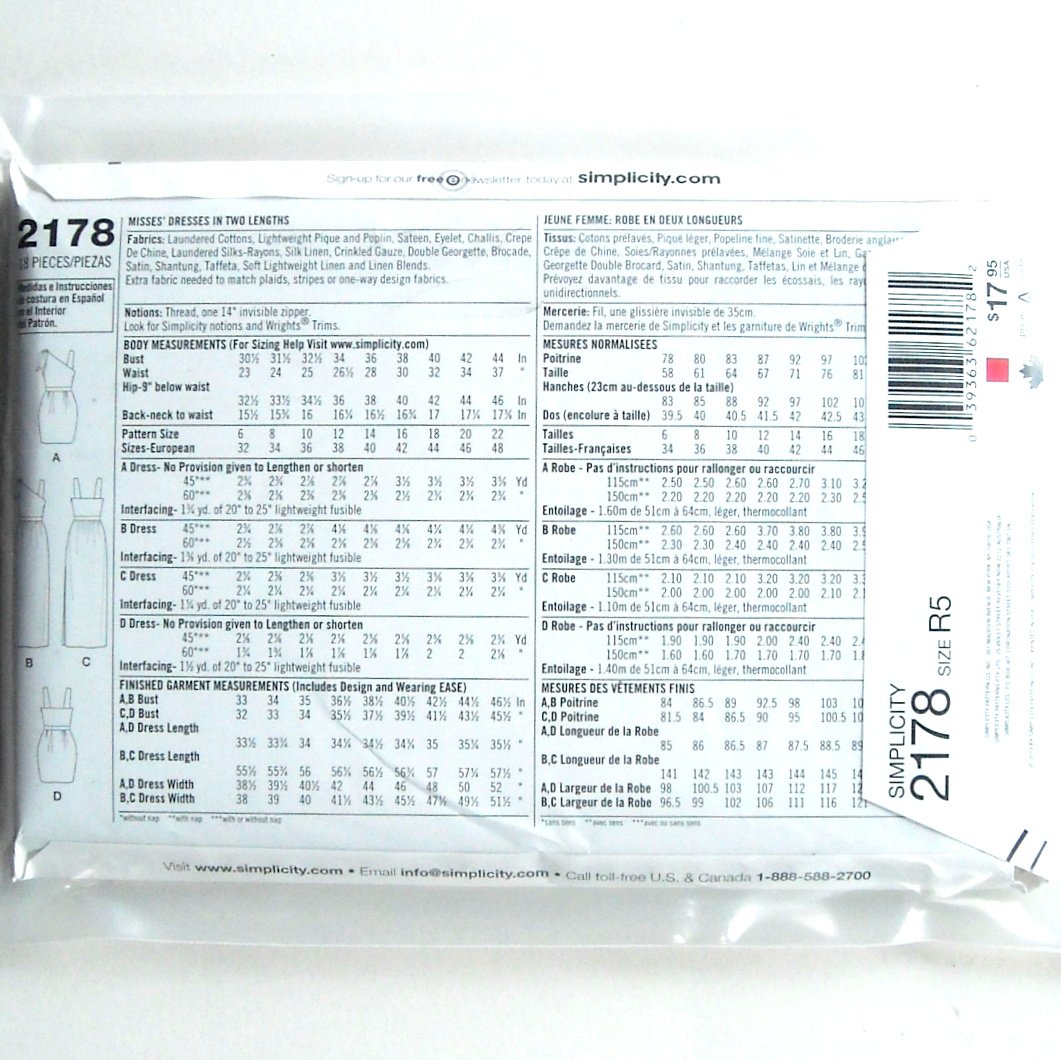 Misses Summer Dress 14 - 22 Cynthia Rowley Collection Simplicity Sewing ...