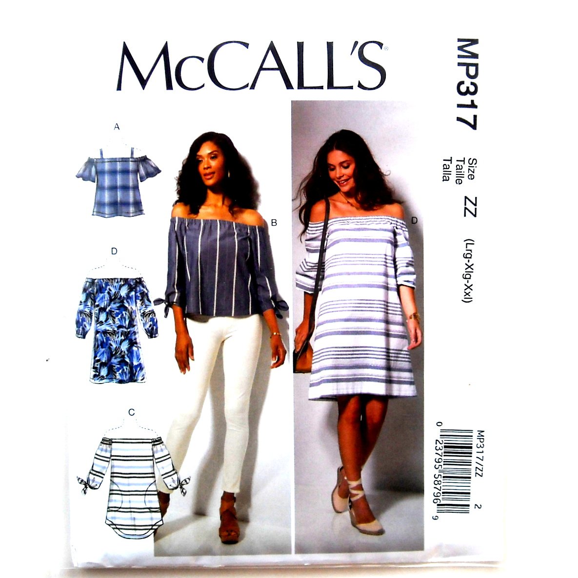 Top Tunic Dress McCall's Sewing Pattern MP317