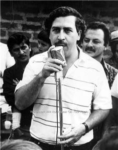 PABLO ESCOBAR COLOMBIAN DRUG LORD COCAINE TRAFFICKING MEDELLIN CARTEL ...