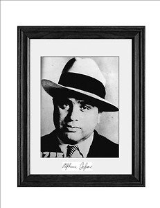 AL CAPONE FRAMED MUGSHOT PHOTO CHICAGO GANGSTER MOBSTER BOOTLEGGER ALCATRAZ