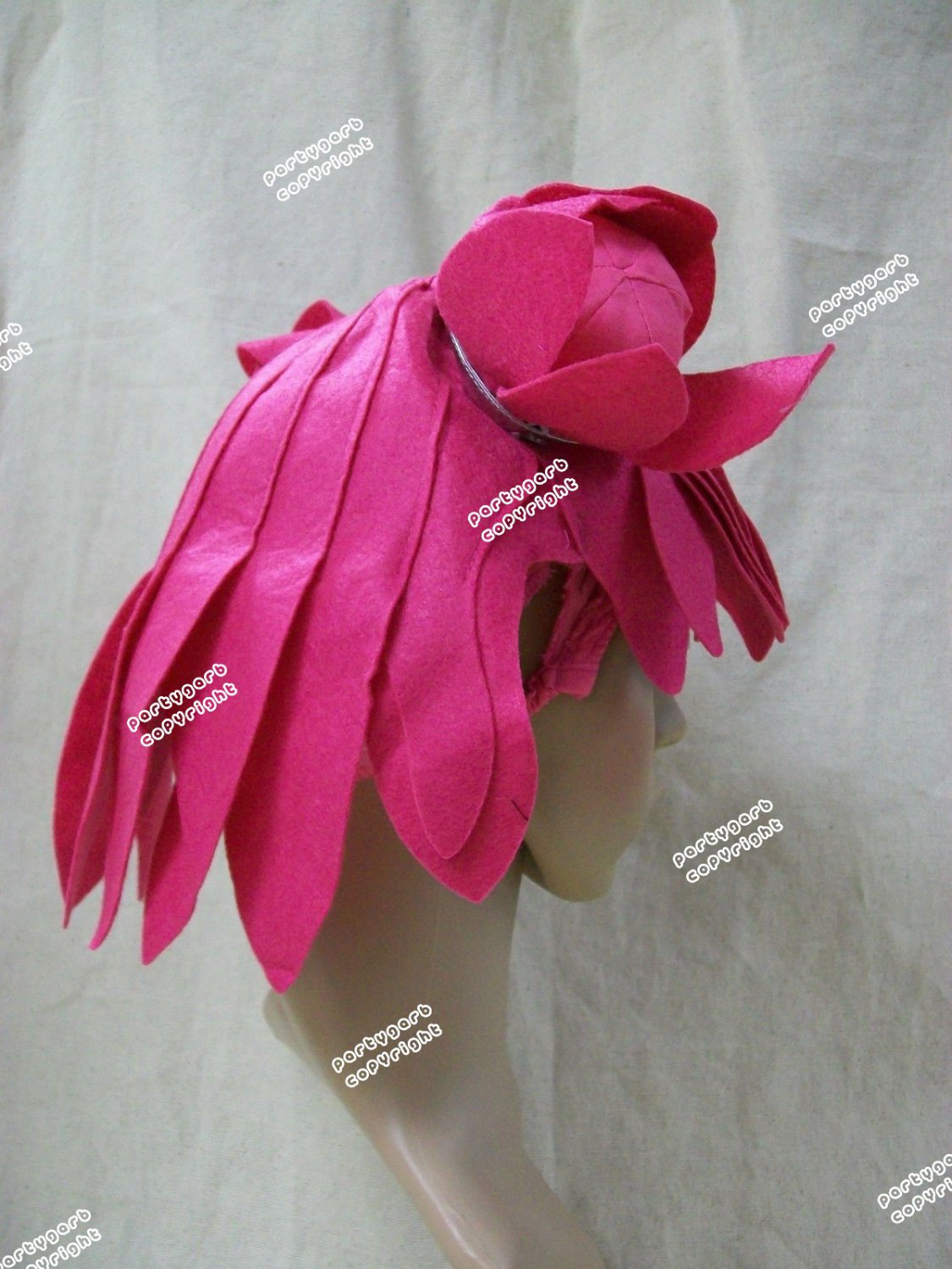 Pink Anime Pigtail Pixie Felt Wig EMO Comic Manga Harajuku Punk Jetson ...