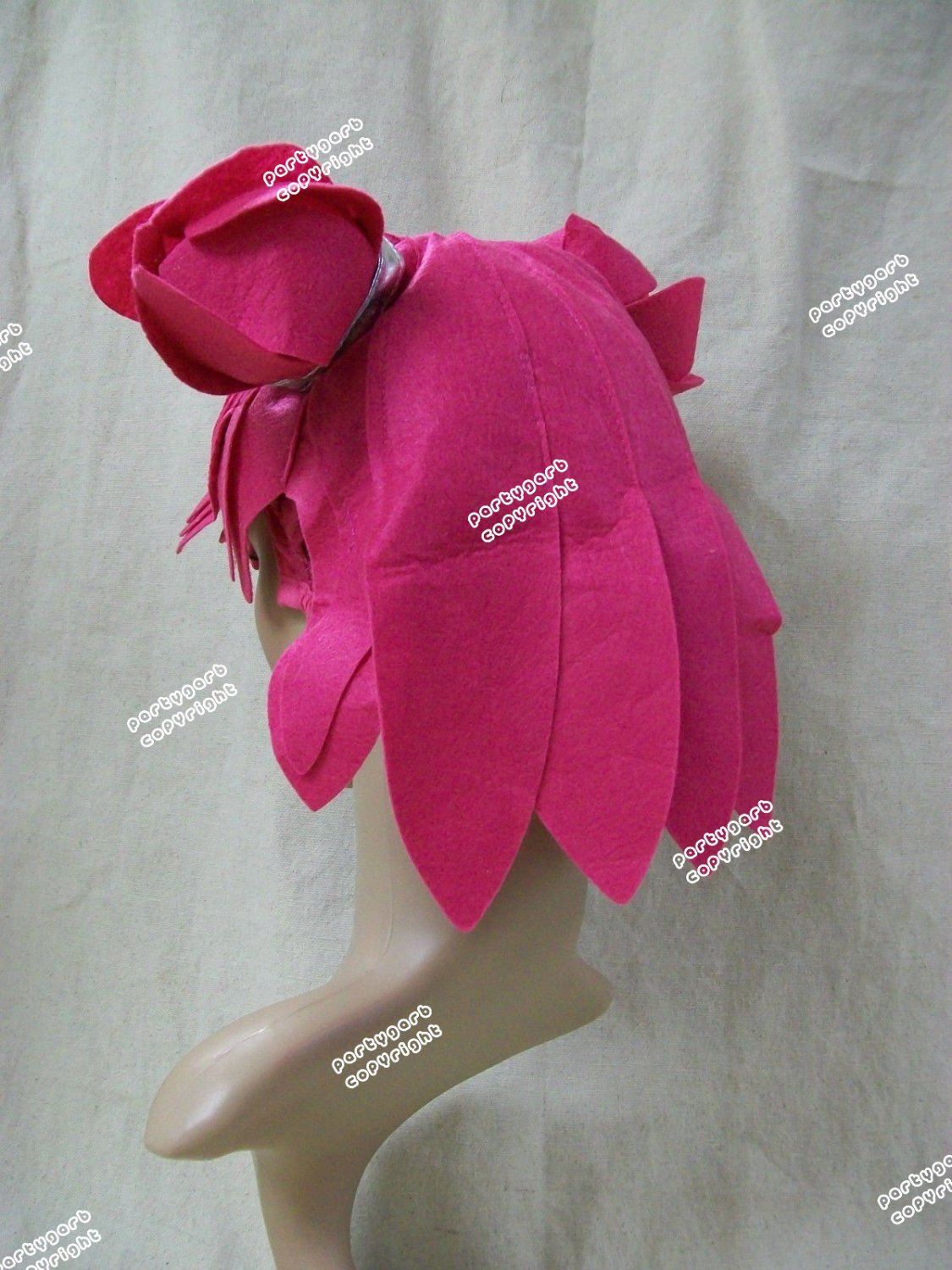 Pink Anime Pigtail Pixie Felt Wig EMO Comic Manga Harajuku Punk Jetson ...