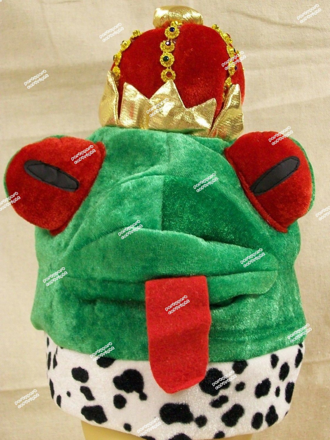 Fun Frog Prince Costume Hat Crown King Toad Charming Fairytale Iron ...