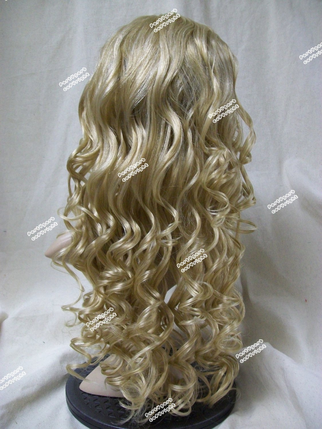 Deluxe Disney Alice in Wonderland Costume Wig Blonde Black Headband Tim ...