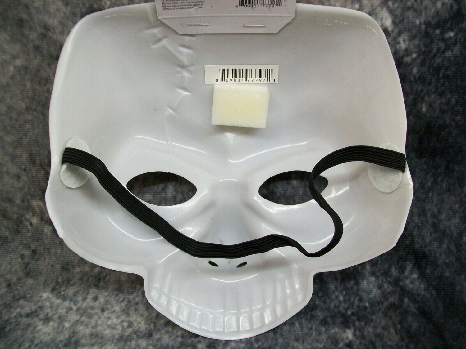 Witch Doctor Costume Half Mask VooDoo Tribal Warrior Crackled Stitched ...