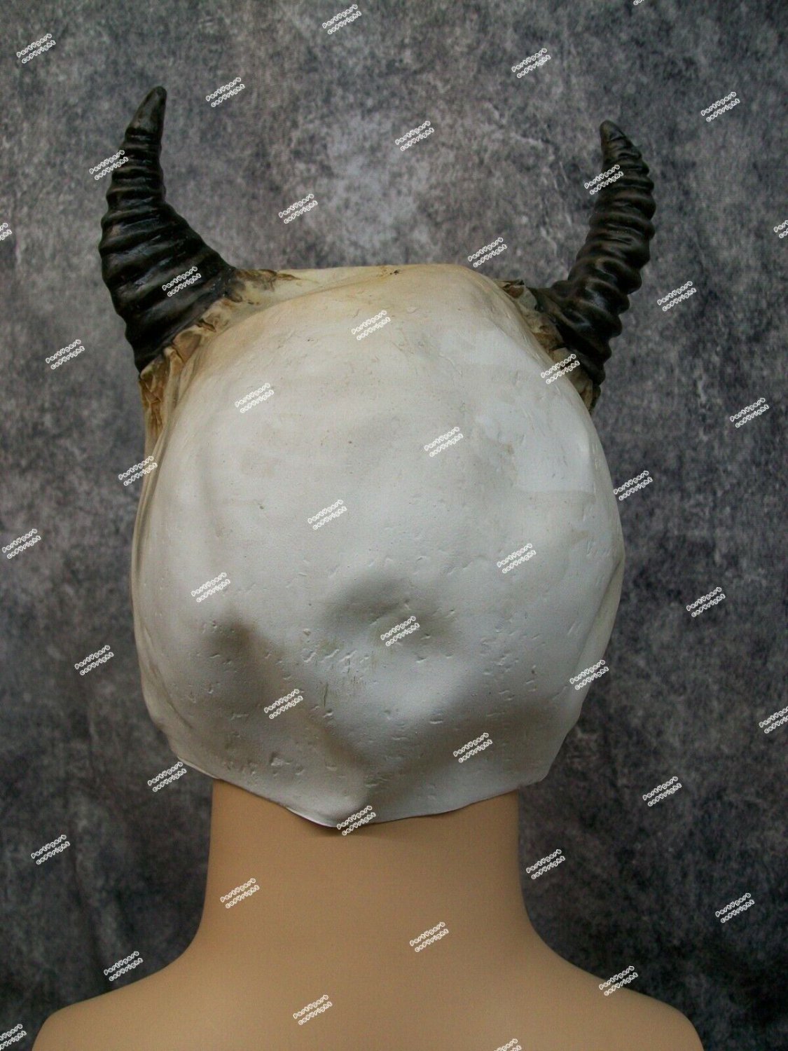 Creepy Satanic Ram Skull Adult Mask Pentagram Sheep Goat Carcass ...