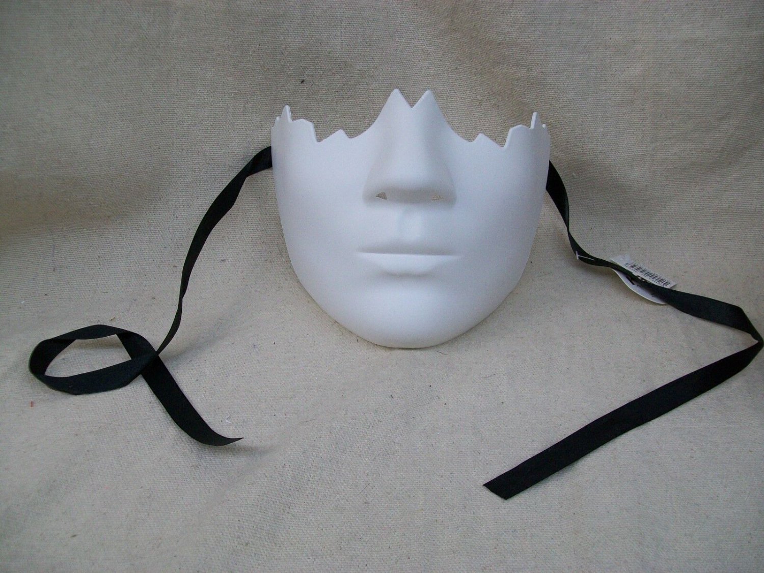 White Broken Bottom Half Face Mask Muzzle Restraint Part Mime Robot ...