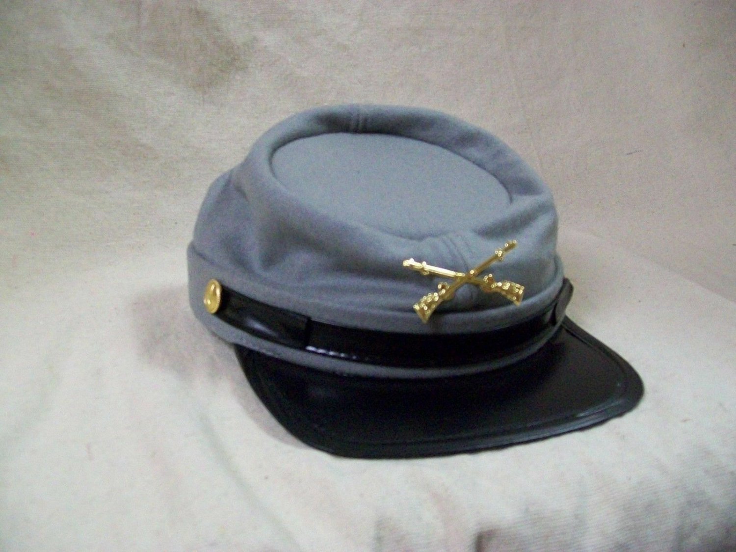 Civil War Confederate Rebel Soldier Wool Costume Hat South Calvary Gray ...