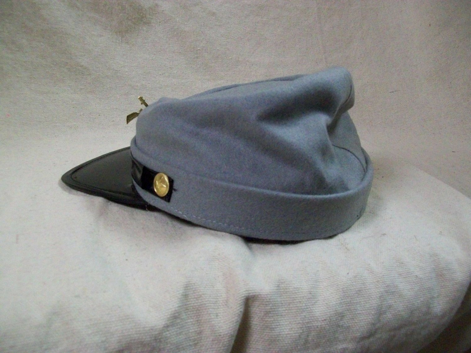 Civil War Confederate Rebel Soldier Wool Costume Hat South Calvary Gray ...