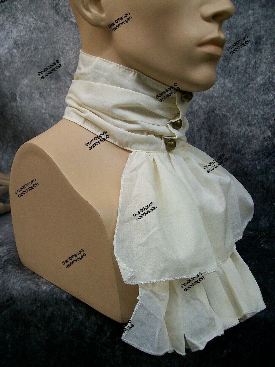 Steampunk Jabot Costume Collar Victorian Edwardian Pirate Colonial ...