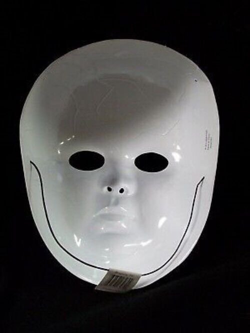 Creepy Smeared Makeup Doll Costume Mask Haunted Cracked Baby Face ...
