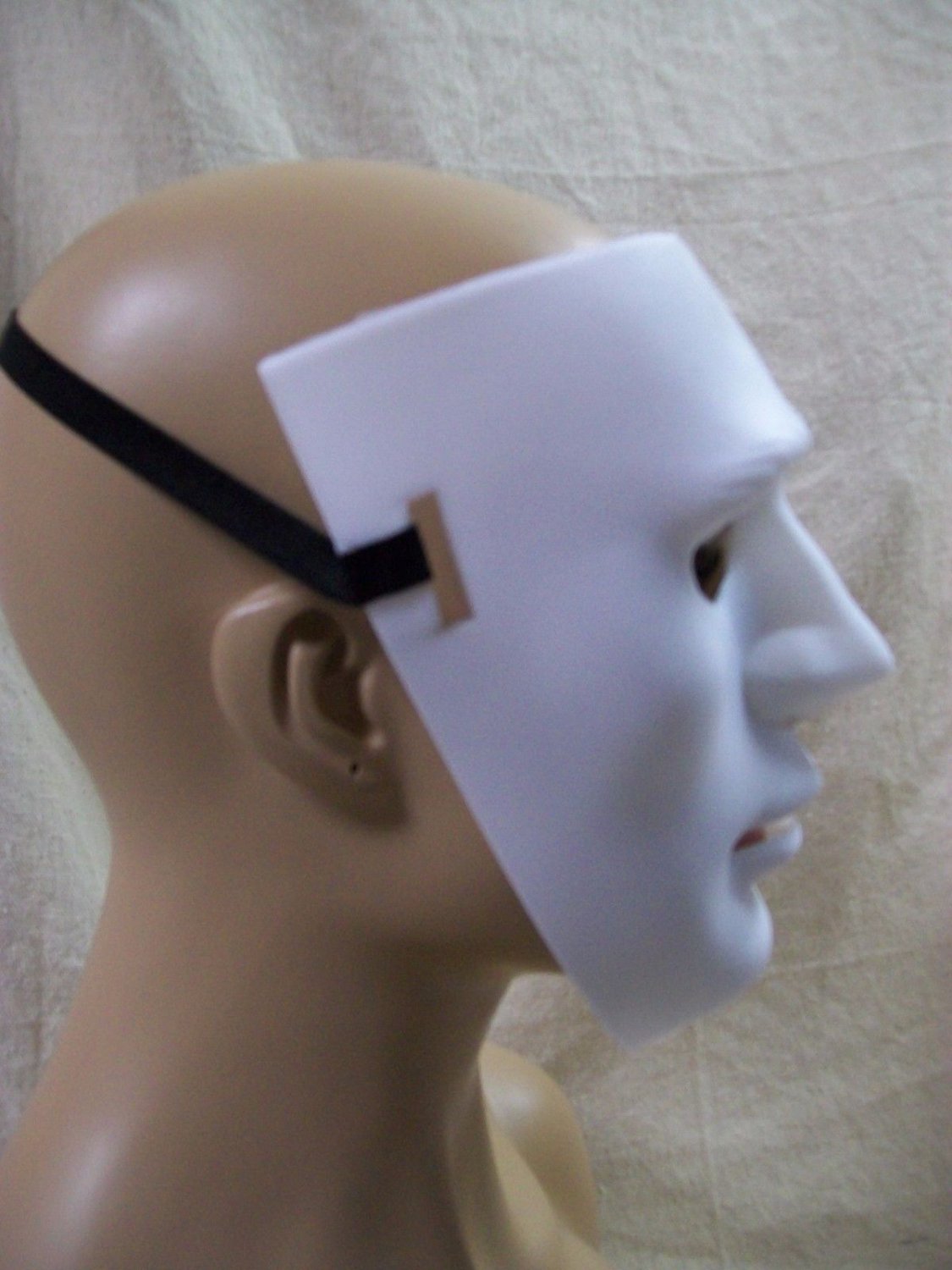 Creepy Matte White Blank Face Costume Mask Purge Faceless Stalker ...
