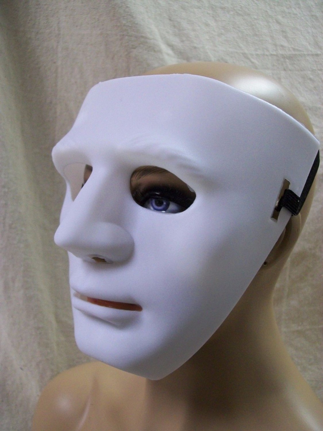 Creepy Matte White Blank Face Costume Mask Purge Faceless Stalker ...