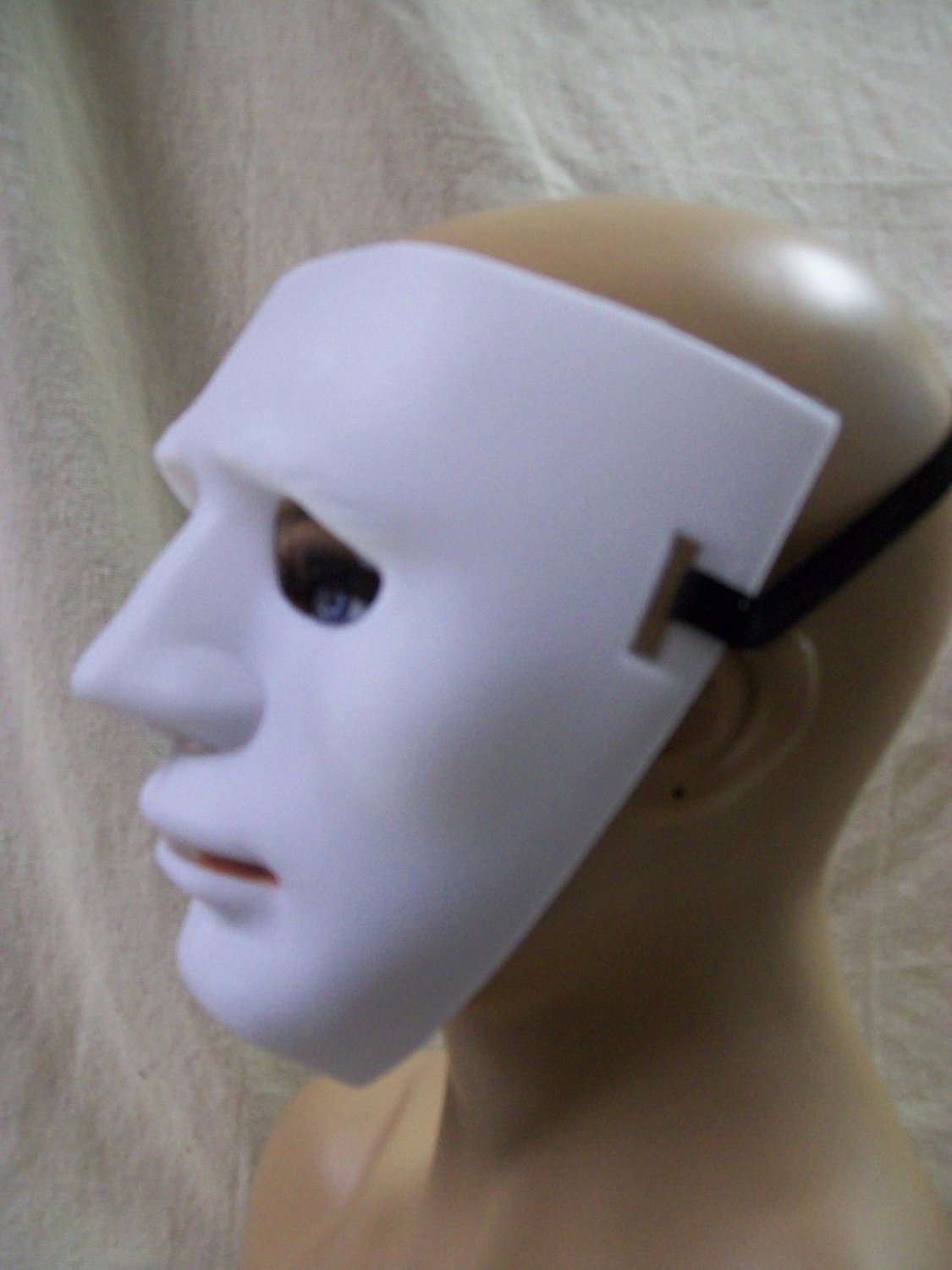 Creepy Matte White Blank Face Costume Mask Purge Faceless Stalker ...