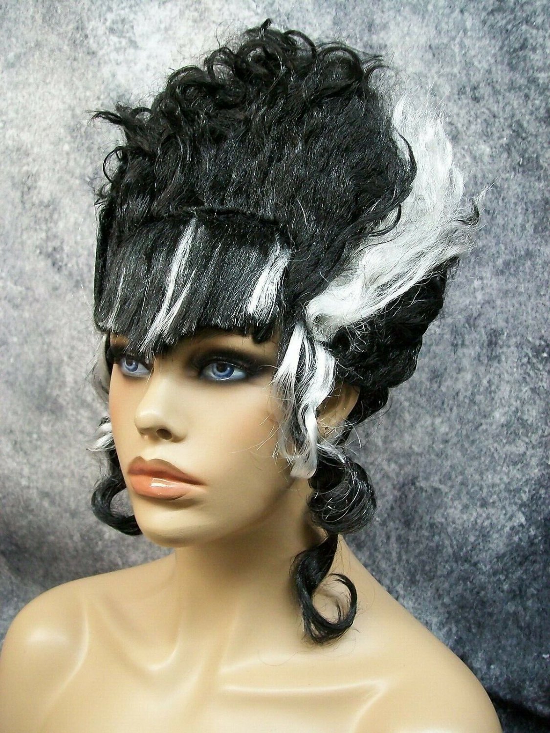 Monster Mistress Costume Wig Bride of Frankenstein Goth Victorian ...