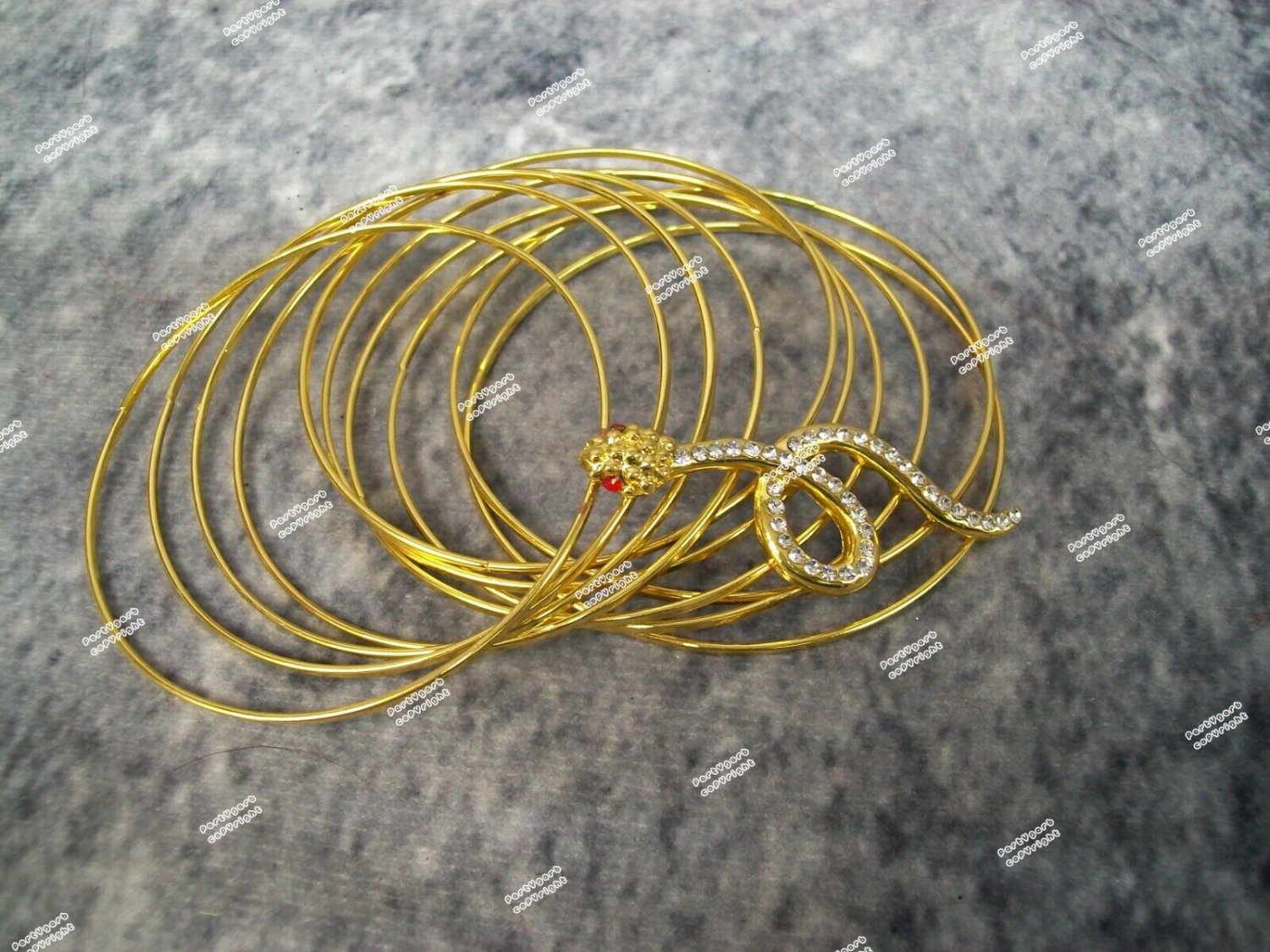 Egyptian Snake Costume Bracelet Nile Queen Cleopatra Goddess Serpent ...