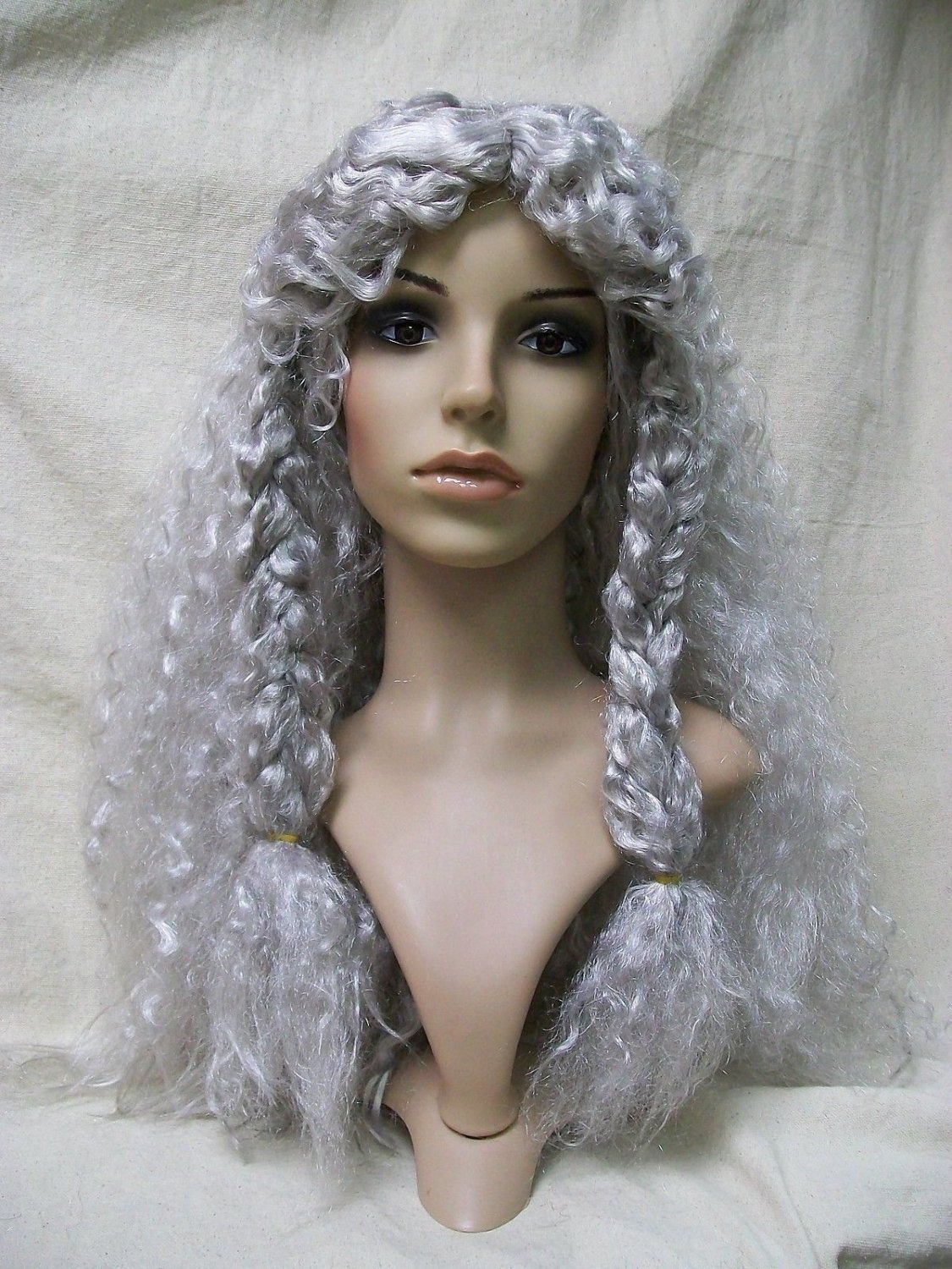 Gray Viking Princess Wig Barbarian Renaissance Medieval Norse Maiden ...