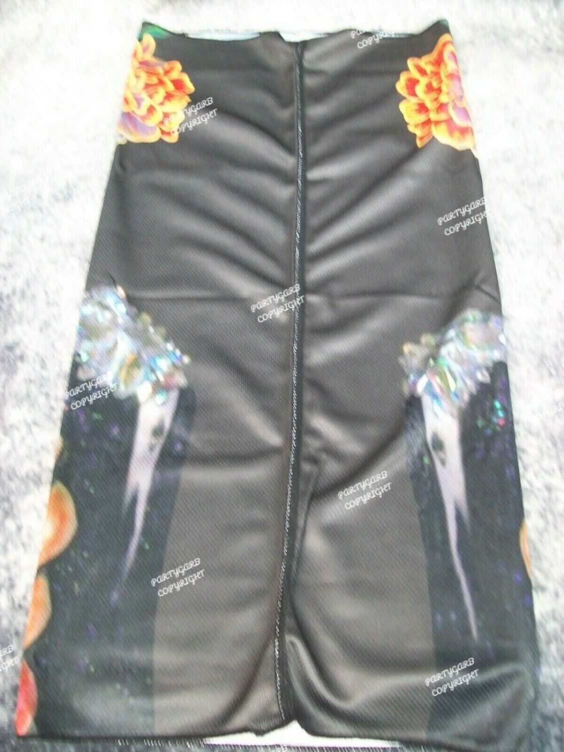 Colorful Jeweled Lady Skeleton Face Mask Neck Gaiter Gypsy Costume Day ...