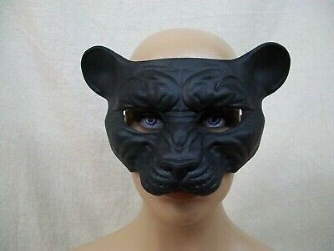 Black Leopard Panther Venetian Mask Safari Feline Goddess Cougar ...