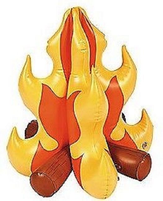 Inflatable Campfire Prop Halloween Decor Haunted House Campground Witch ...