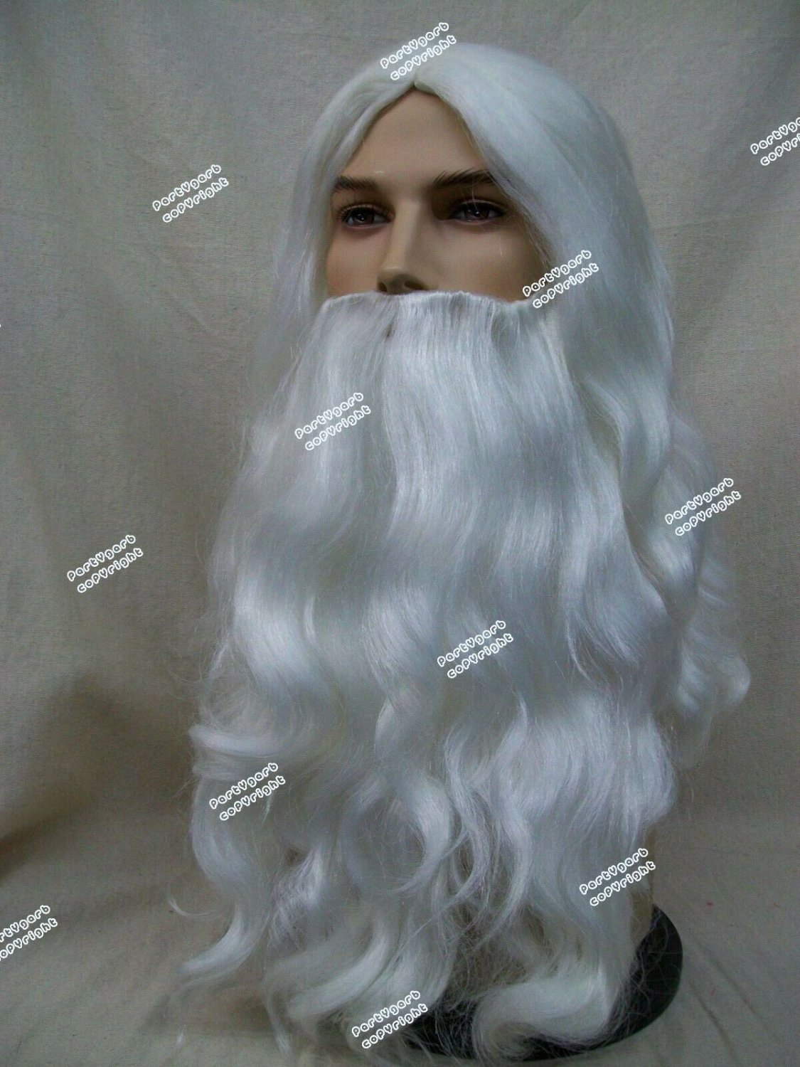Nice Quality Long Santa Claus Beard Wig Victorian Father Christmas ...