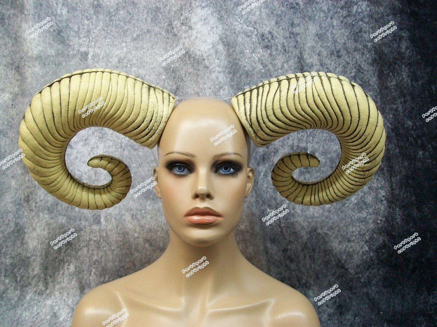 Jumbo Ram Horns Pan Minotaur Goat Fantasy Mythical Woodland Forest ...