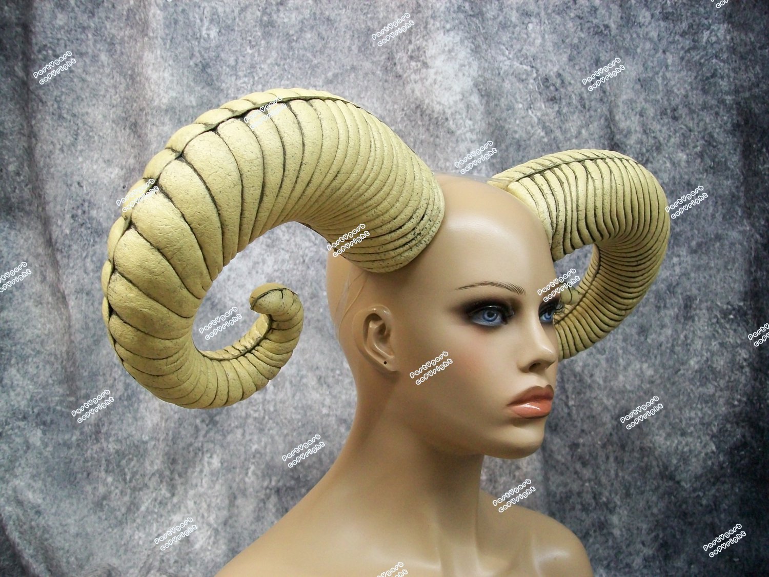 Jumbo Ram Horns Pan Minotaur Goat Fantasy Mythical Woodland Forest ...