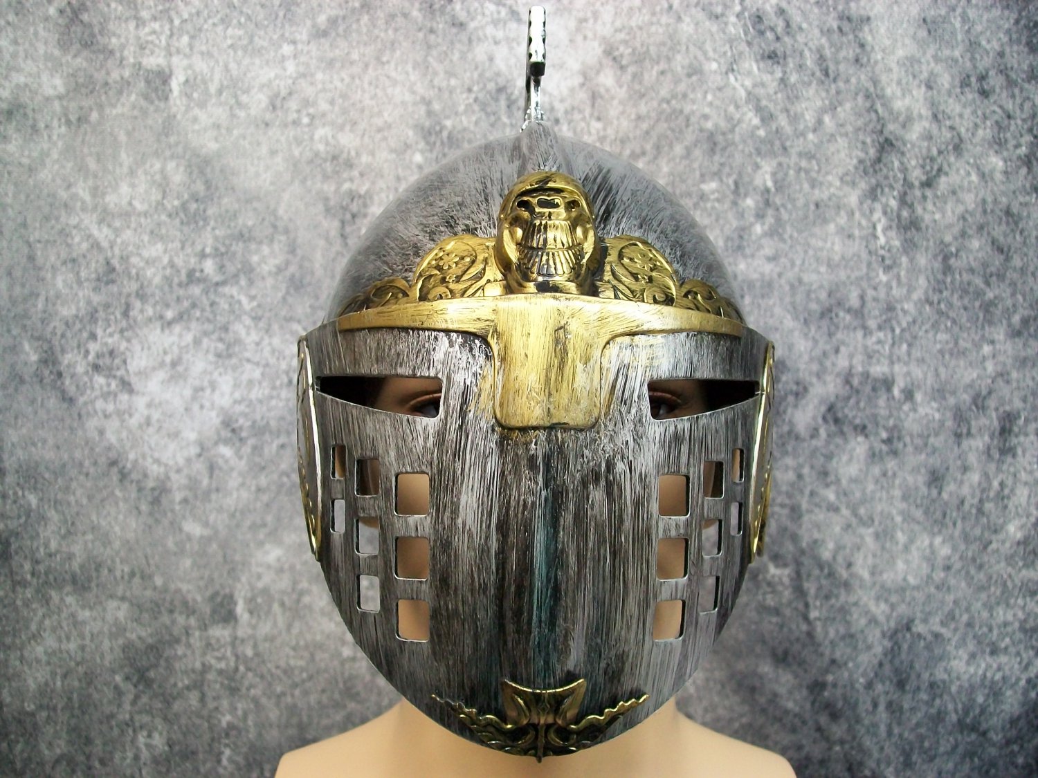 Knight Cage Helmet Medieval Battle Visor Guard Warrior Soldier Armor ...
