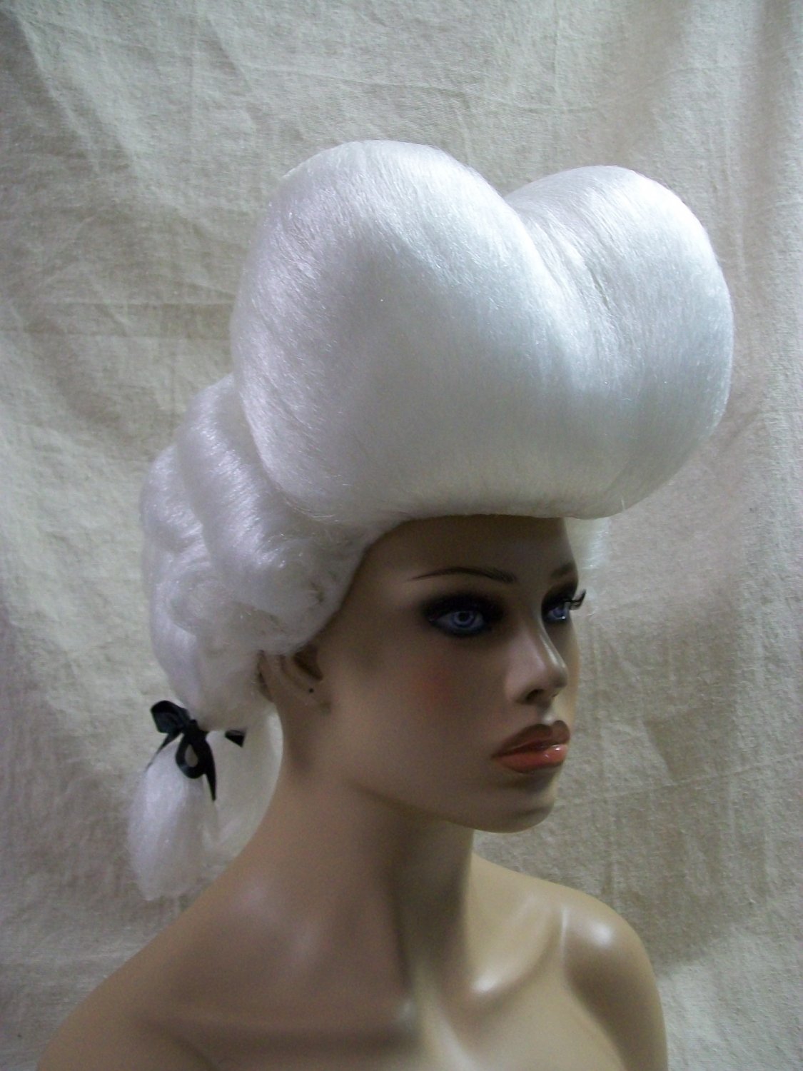 Oversized White Marie Antoinette Wig Double Bump Opera Historical ...