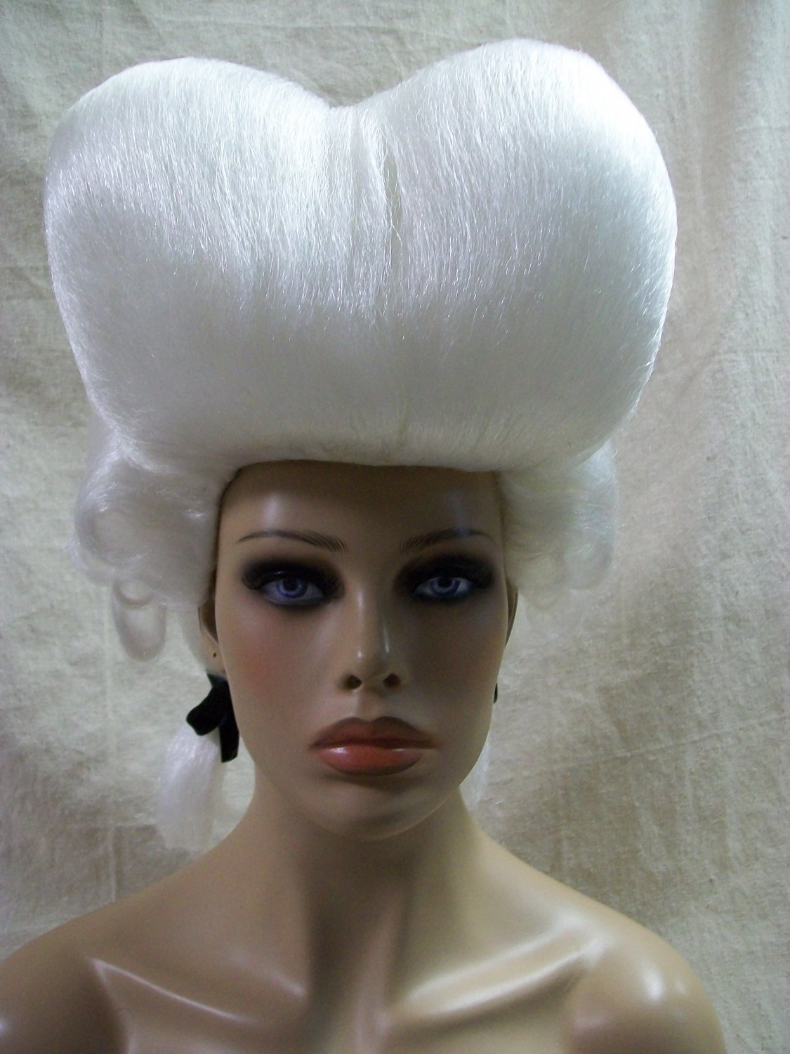 Oversized White Marie Antoinette Wig Double Bump Opera Historical ...