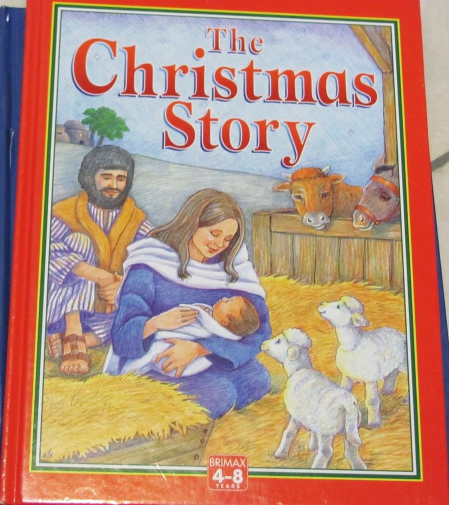 "The Christmas Story" Book 4-8 years Large Print Hardcover Illustrated ...