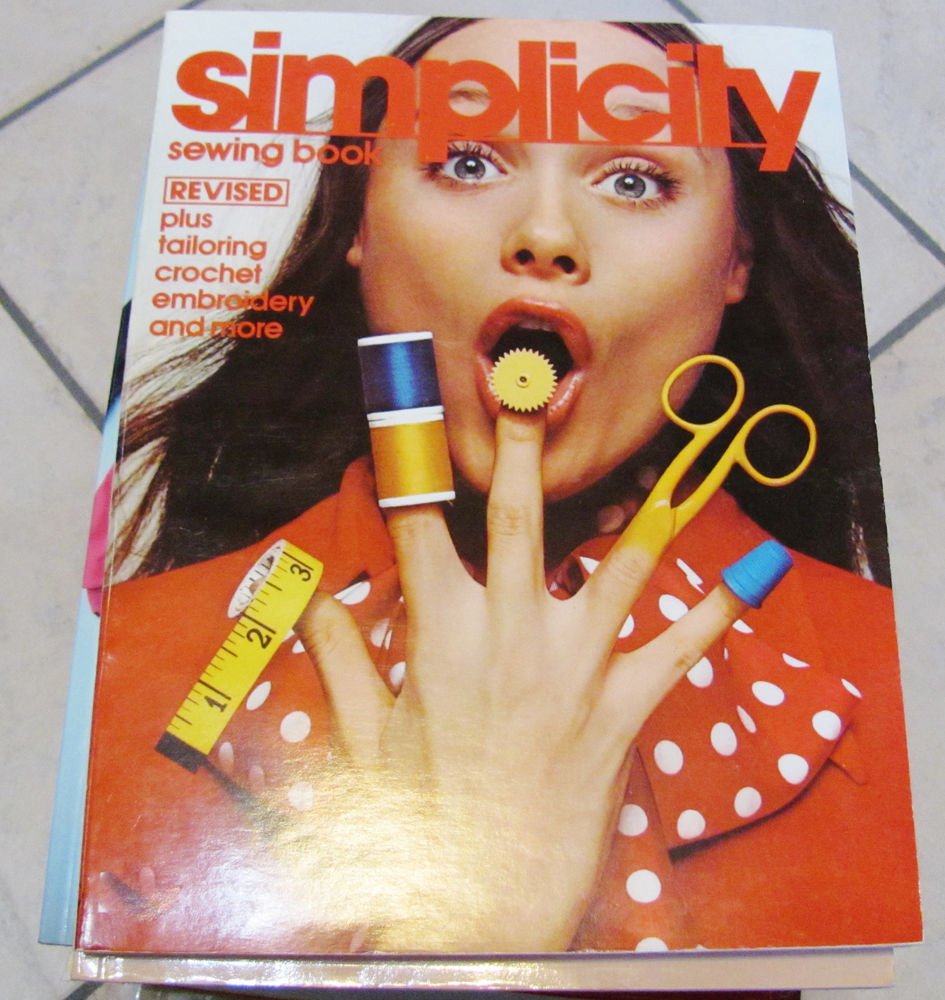 "SIMPLICITY SEWING BOOK" instructions TAILORING CROCHET EMBROIDERY ...