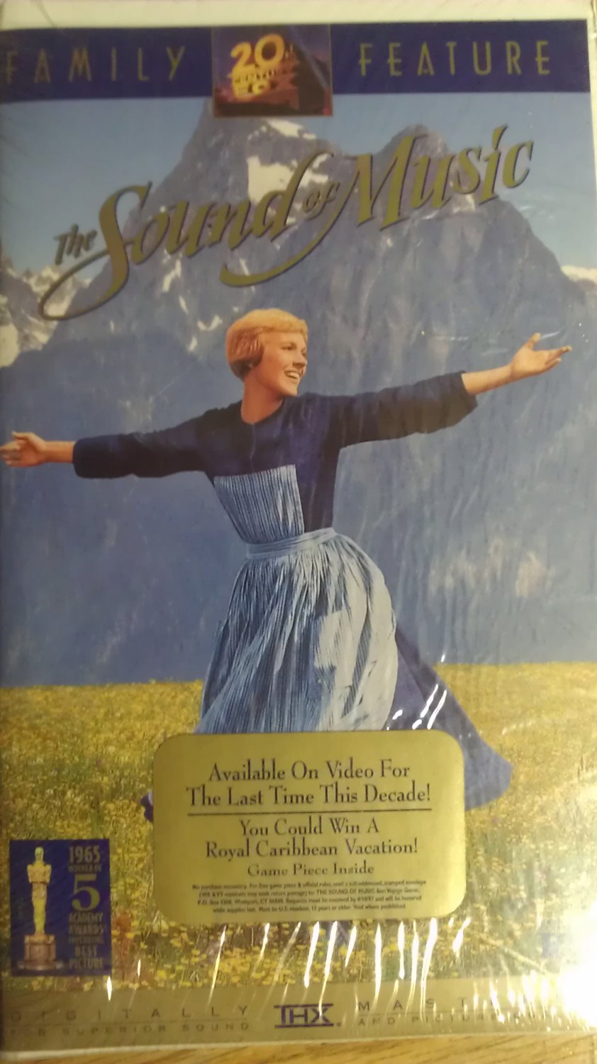 The sound of music, ( 1965 ) VHS, NEW [ 1996 release ] [ Clamshell ]