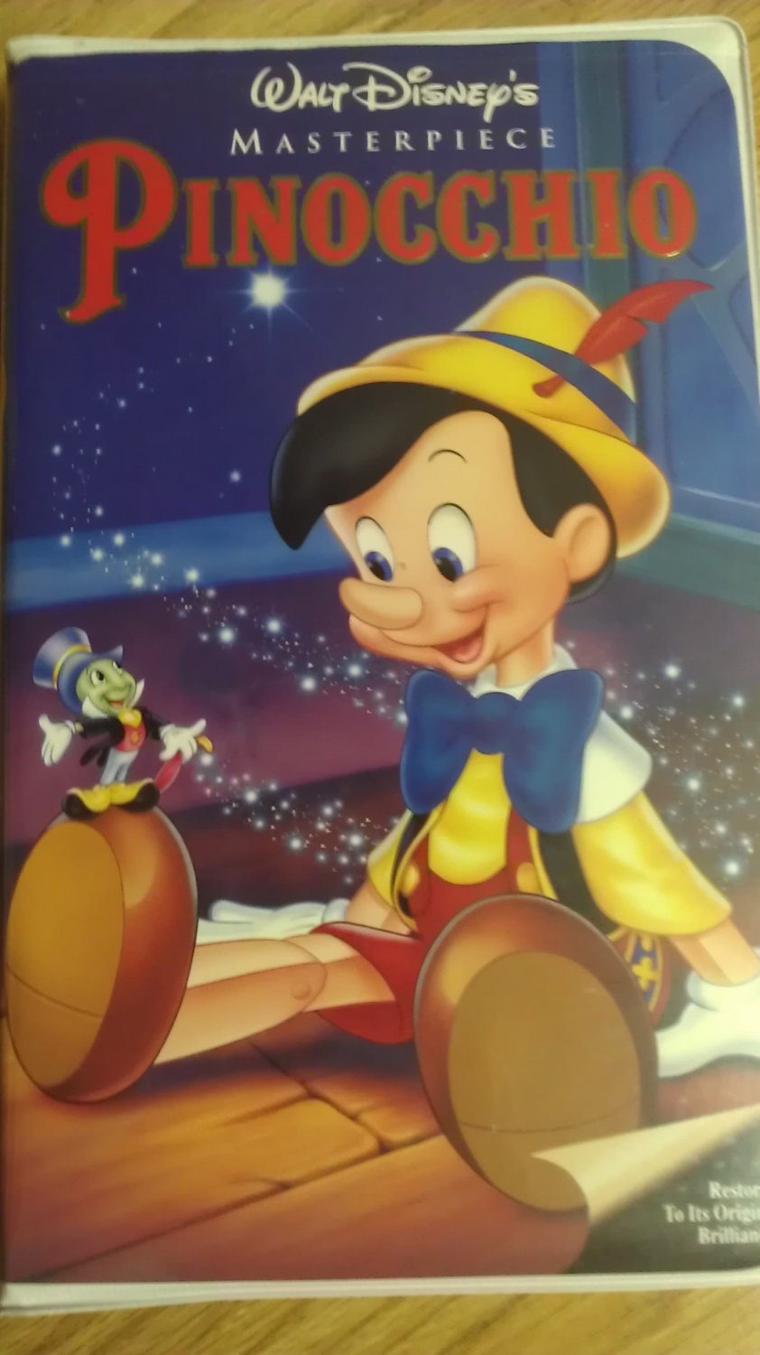 pinocchio vhs [ clamshell ] Masterpiece edition.