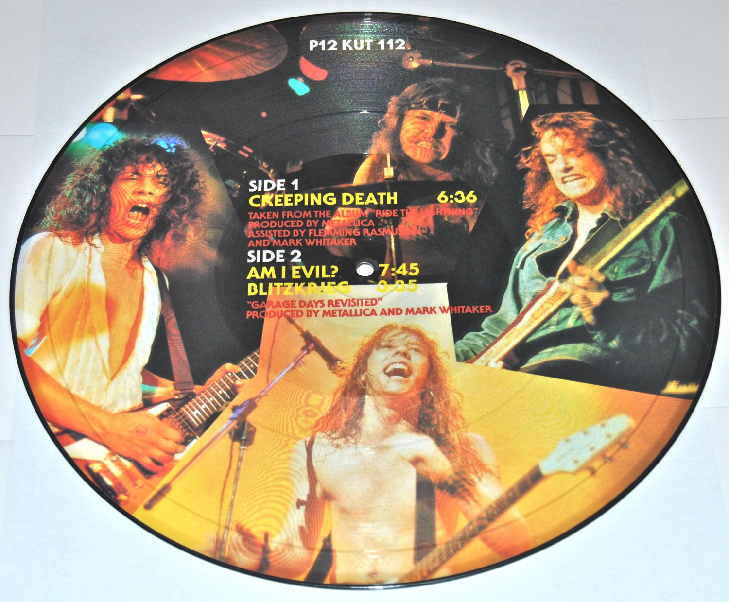 Metallica: Creeping Death LP UK Released Limited Edition P12 KUT 112 in ...