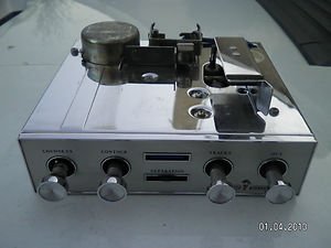 MUNTZ "BLUE LIGHT " 4 TRACK PLAYER RECONDITIONED W/ WOODEN BOX