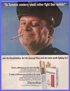 1965 US Tareyton cigarette smokers would rather fight than switch ...