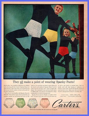 1957 Carter's girls underwear Vintage Ad