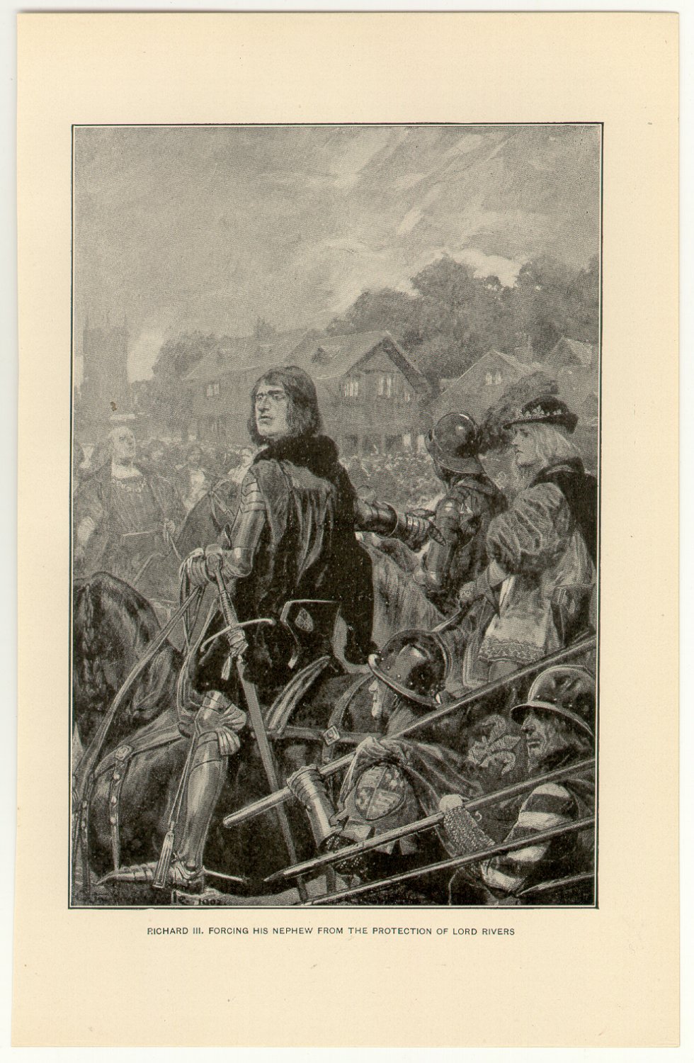 Richard III Forcing his Nephew from Protection of Lord Rivers, 108 year ...