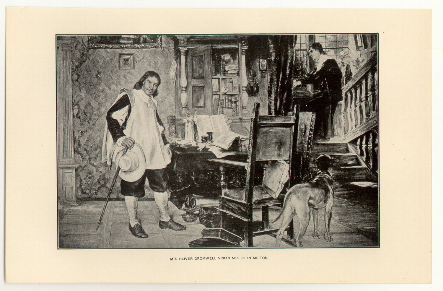 Mr. Oliver Cromwell Visits Mr. John Milton, 108 year old original ...