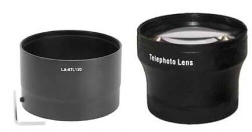 TelePhoto Lens + Tube Adapter bundle for Nikon CoolPix L120 L310 ...