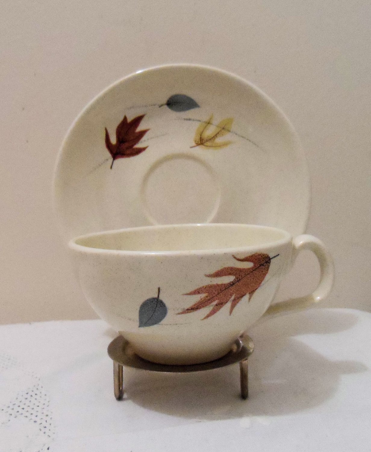Autumn Pattern Franciscan Dinnerware Cup and Saucer Set USA