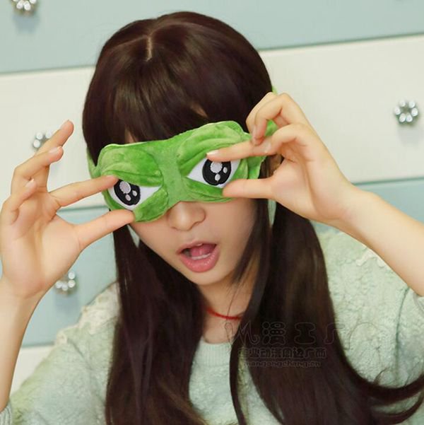 2016 Pepe the frog Sad frog 3D Eye Mask Cover Sleeping Funny Rest Sleep ...