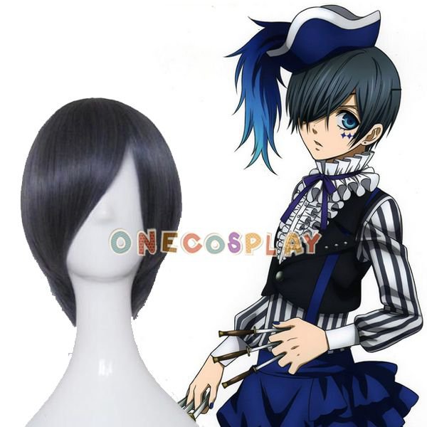 Black Butler Cosplay Wig Ciel Phantomhive Cosplay Wig
