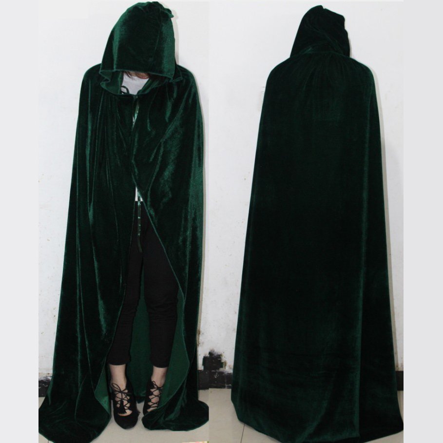 Witch Long Cloaks Medieval Witchcraft Larp Capes Halloween Cosplay ...